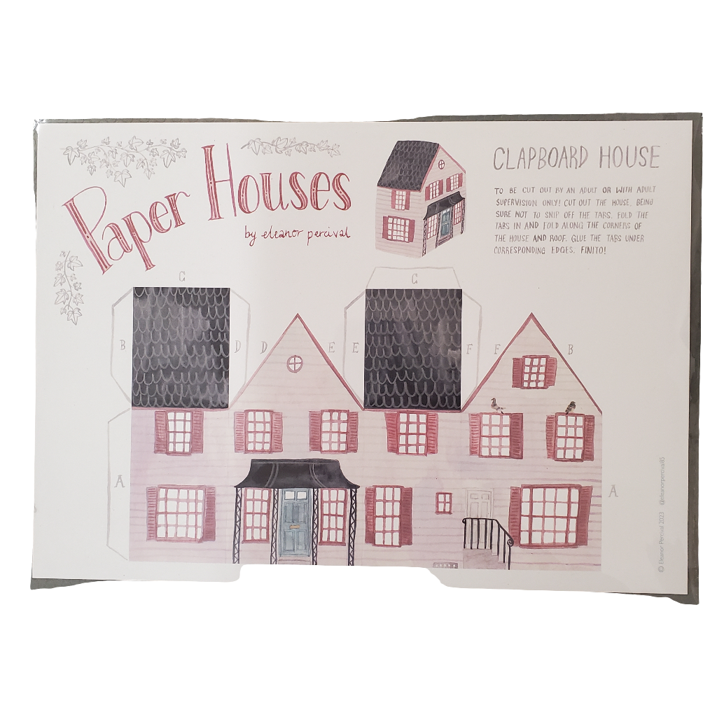 Paper Houses (Clapboard House) Cut outs by Eleanor Percival ...